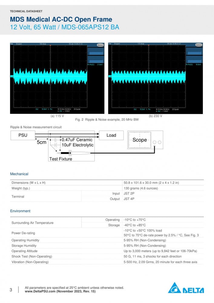 MDS-065APS12 BA datasheet page 3