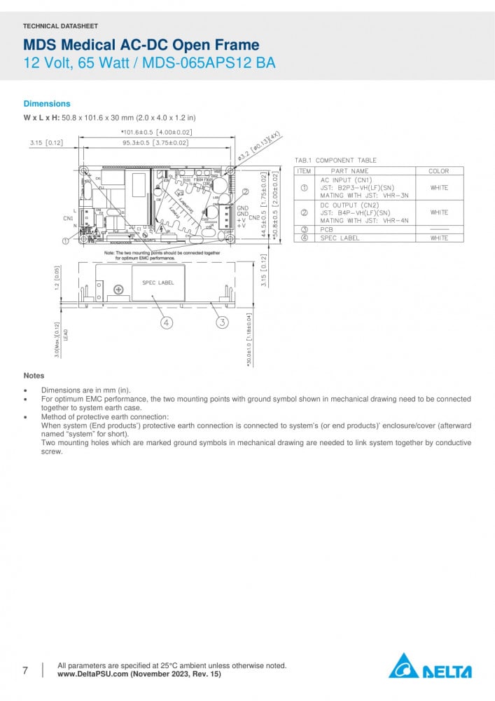 MDS-065APS12 BA datasheet page 7
