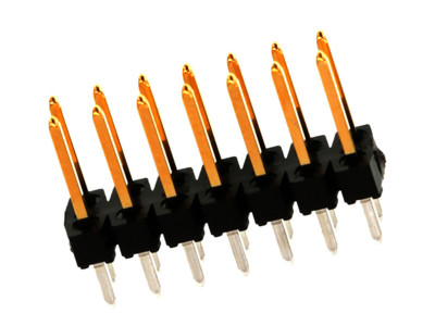 2.54mm Pitch C-Grid III Header, Dual Row, Vertical, 10 Circuits, 0.10µm Gold (Au) Selective Plating