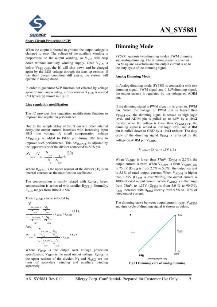 SY5881FAC datasheet page 9