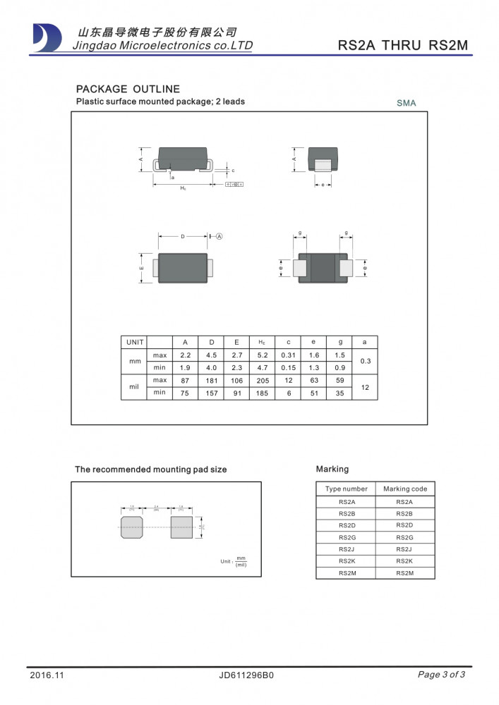 RS2G datasheet page 3