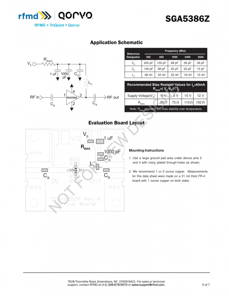 SGA-5386Z datasheet page 5