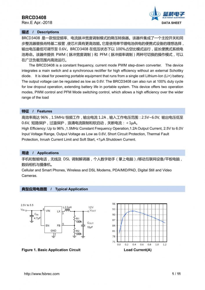 BRCD3408 datasheet page 1
