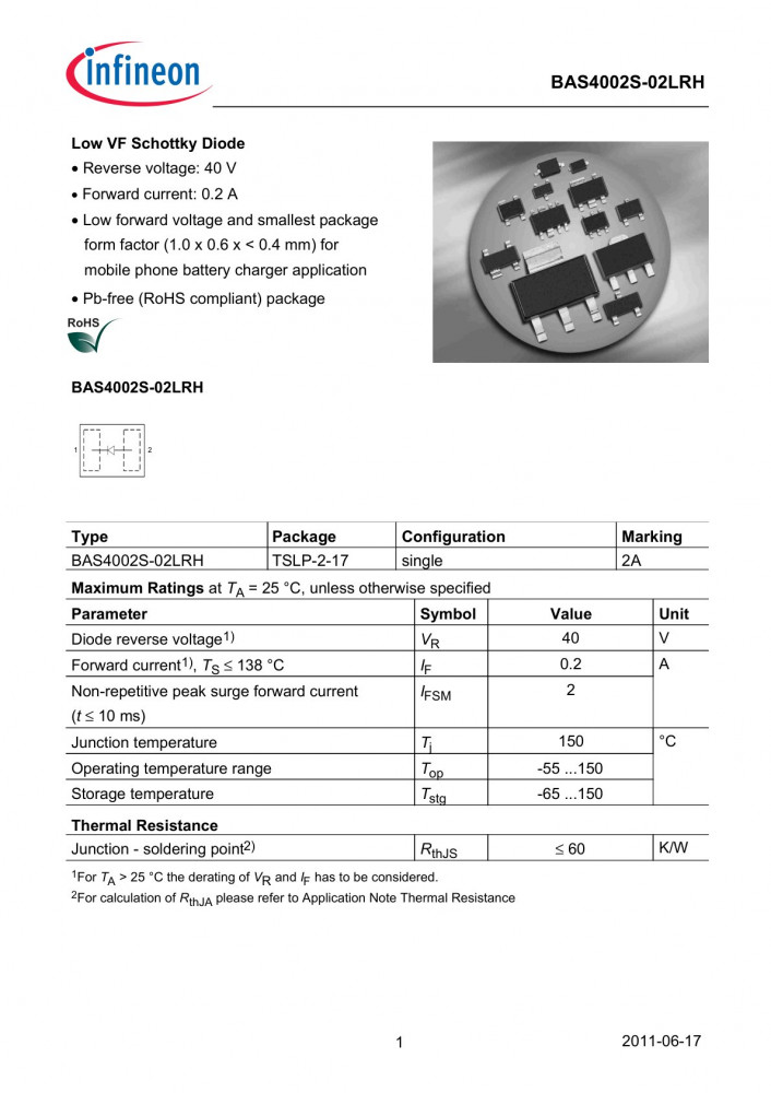 BAS4002S-02LRHE6327 technical document page 1