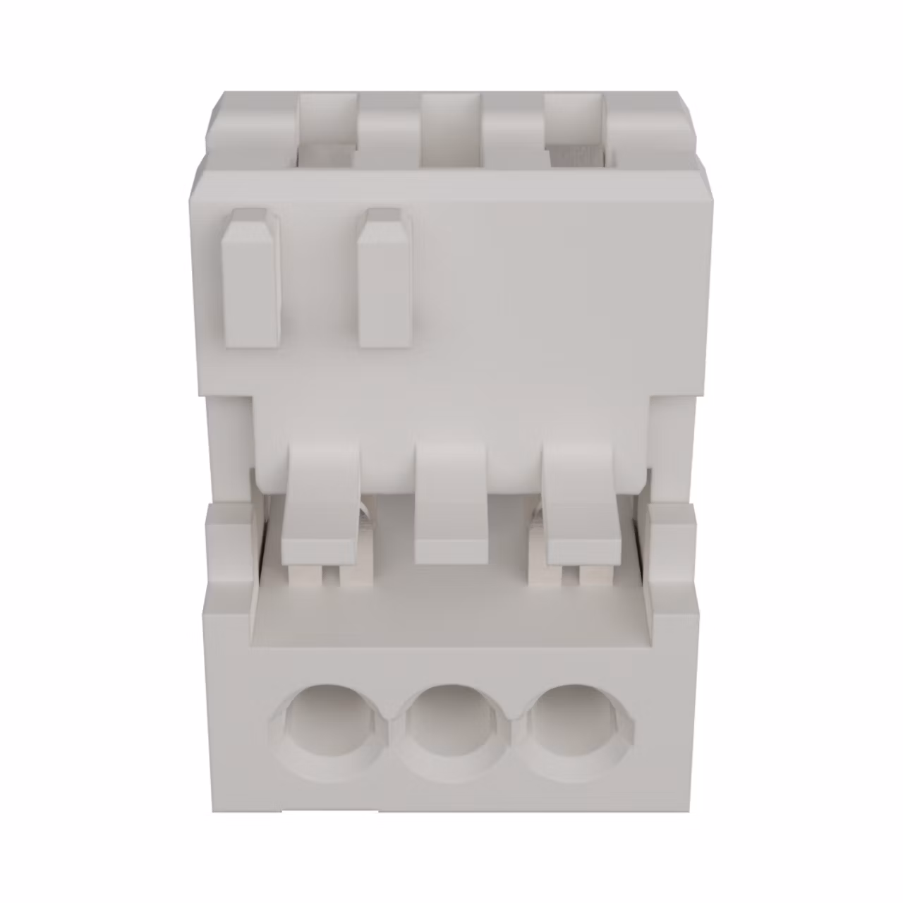 Appli-Mate RAST 2.5 Female Connector, 5.00mm Pitch, 2 Circuits, Position C and D Removed, Open Endwalls, with Red Stripe for sale