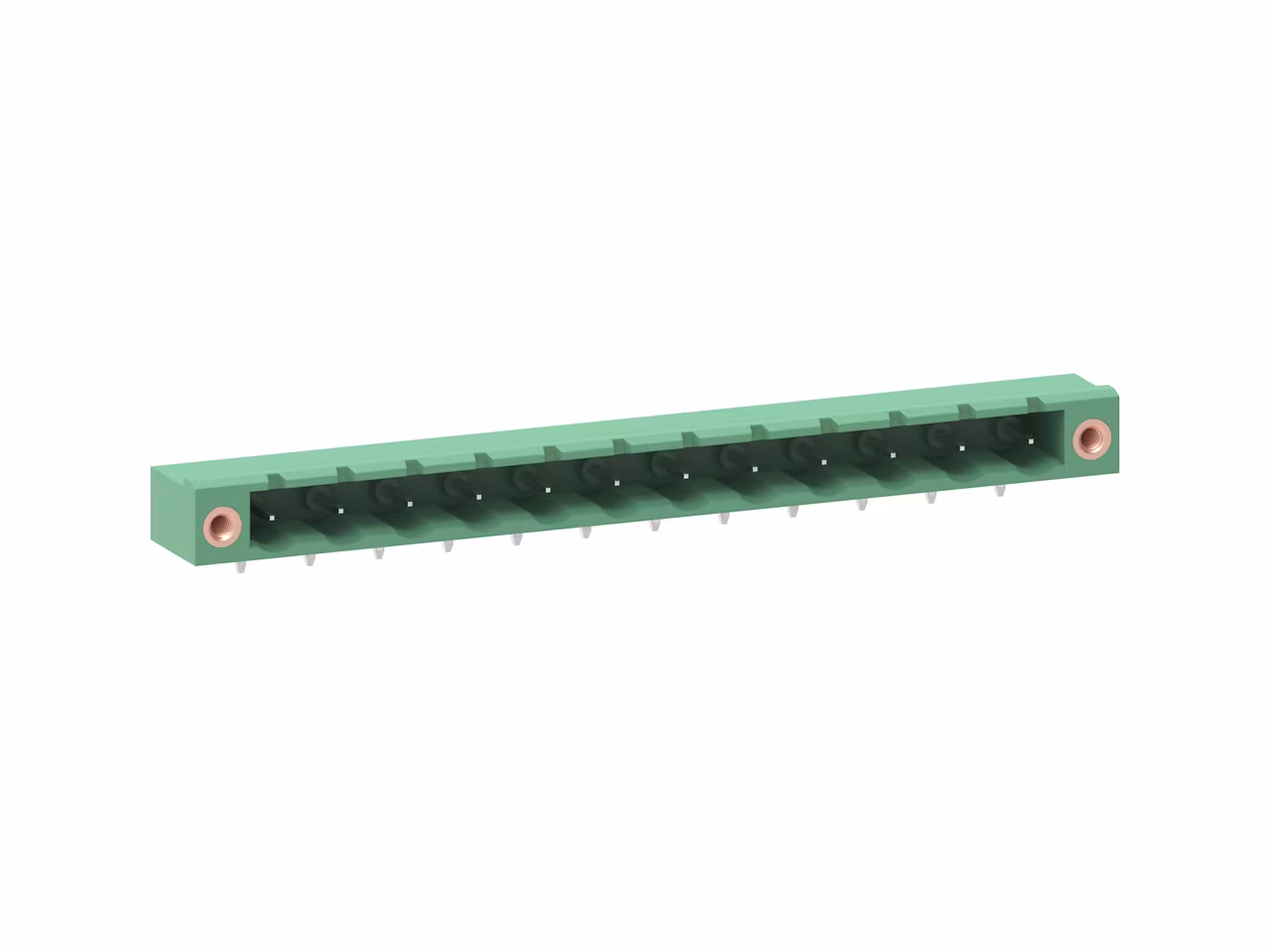 5.08mm Pitch Horizontal Fixed Mount PCB Terminal Block, 12 Circuits