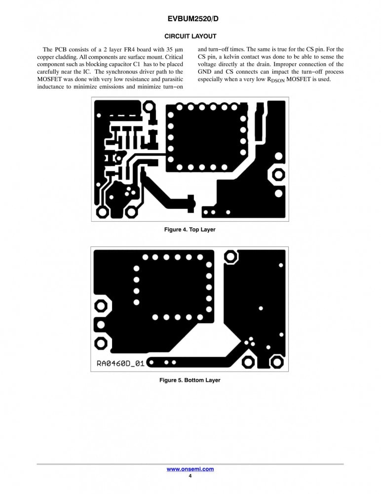 NCP4306 evaluation board manual page 4
