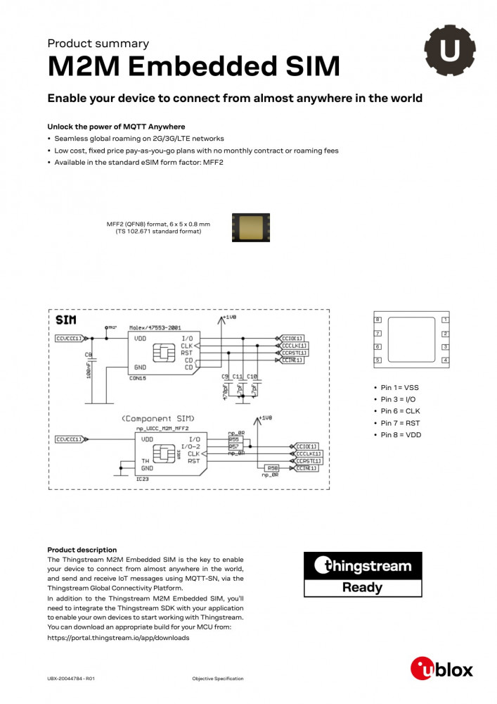 M2M-SIM technical document page 1