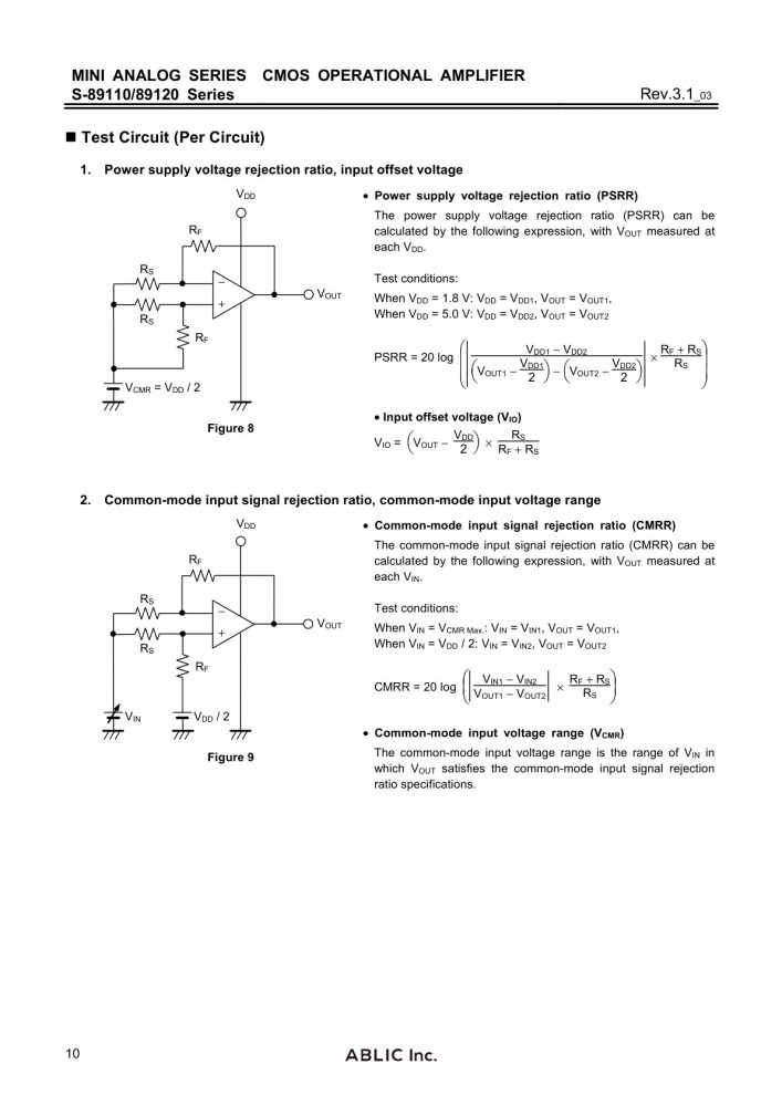 ABLIC datasheet page 10
