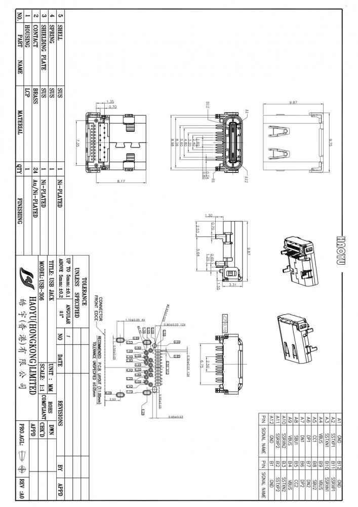 HOOYA USB-306-B-SU specification page 7