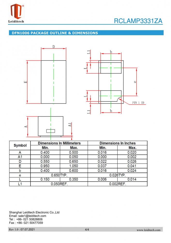 RCLAMP3331ZA datasheet page 4