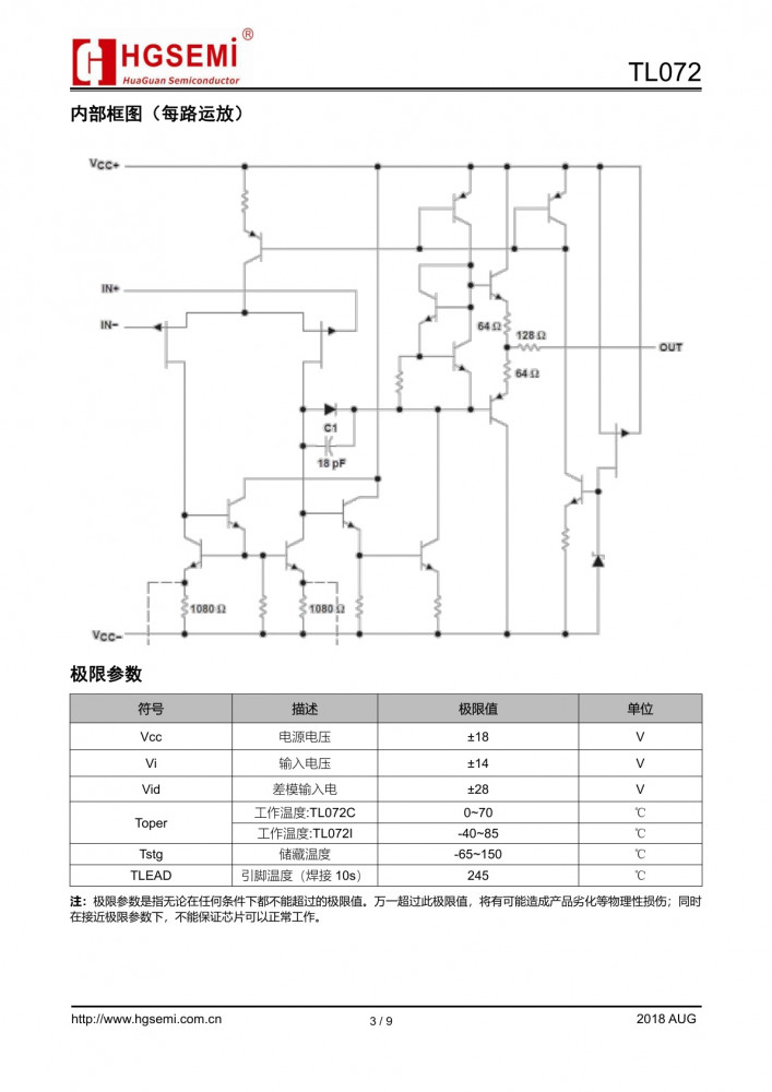 TL072IMM/TR datasheet page 3