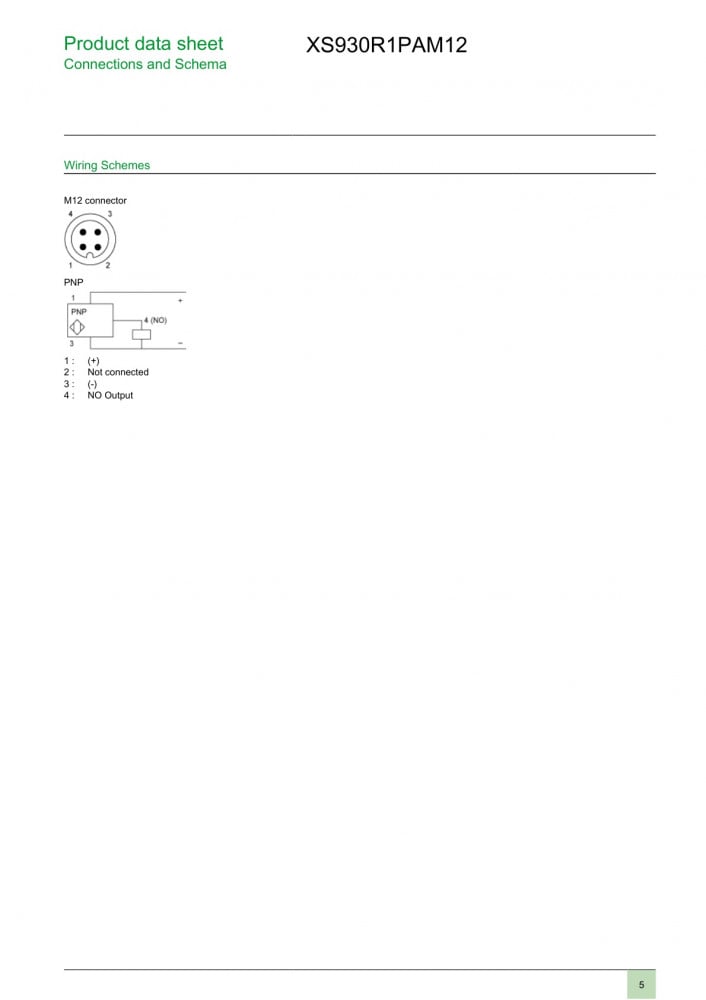 XS930R1PAM12 datasheet page 5