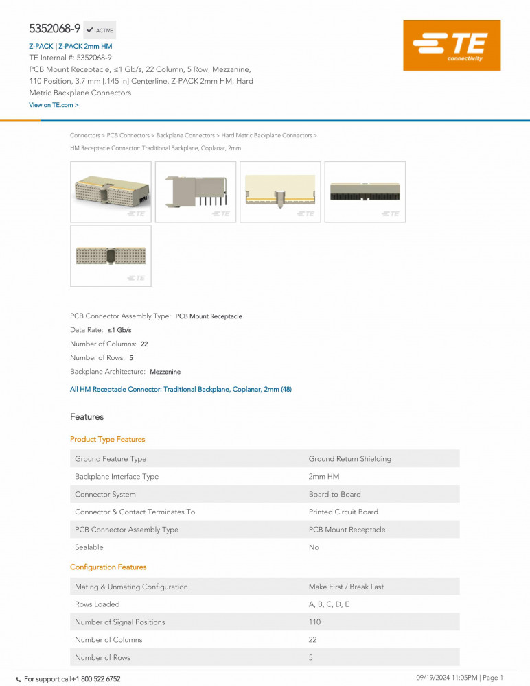 5352068-9 technical document page 1