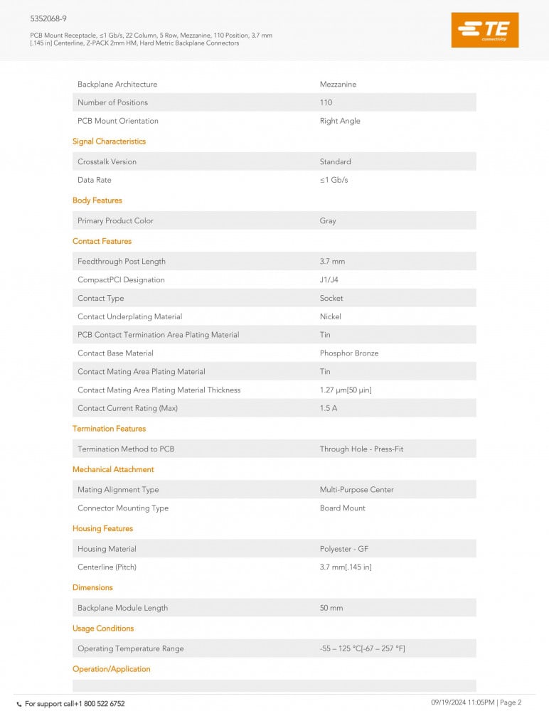 5352068-9 technical document page 2