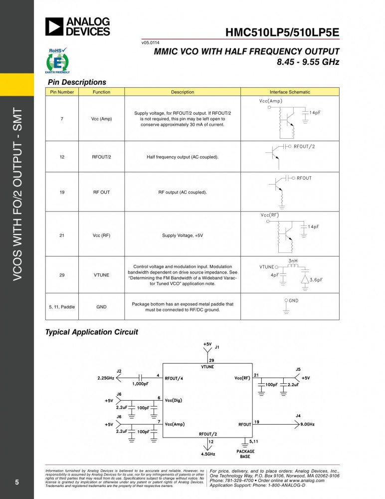 HMC510LP5E datasheet page 5