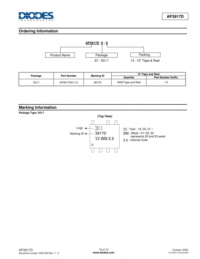 AP3917D datasheet page 10
