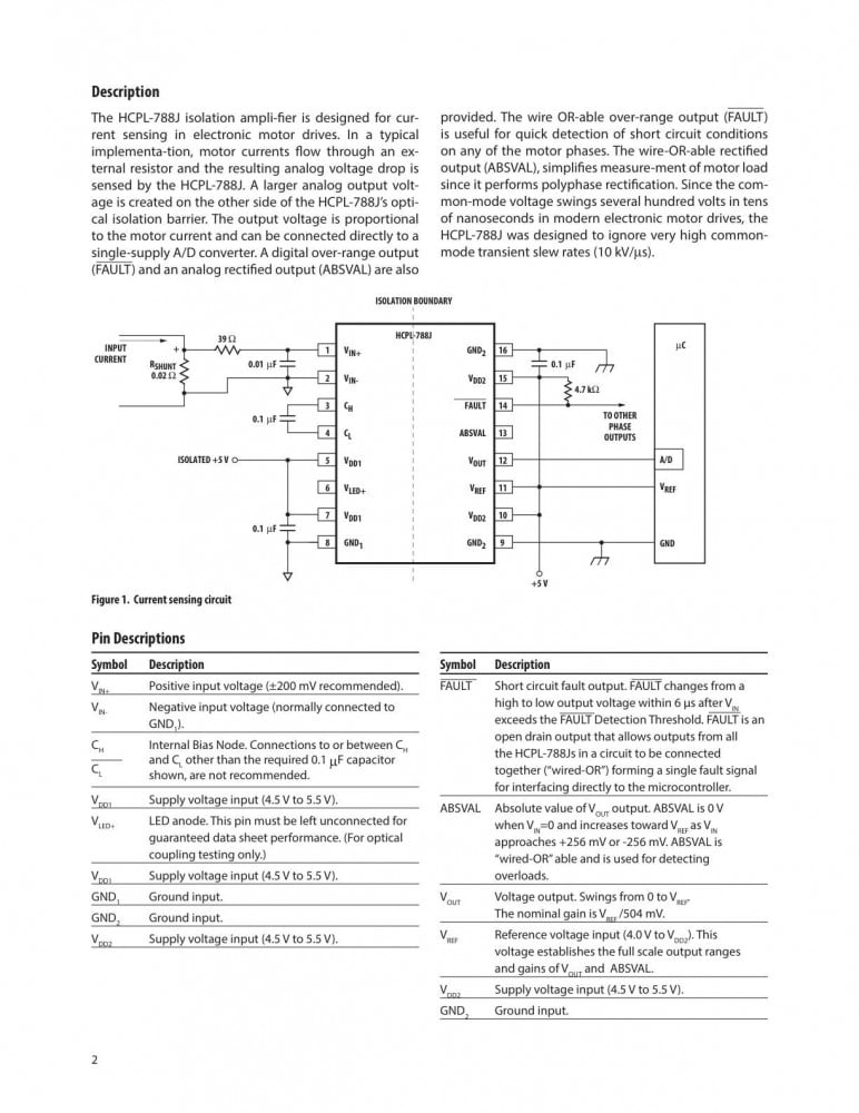 HCPL-788J datasheet page 2