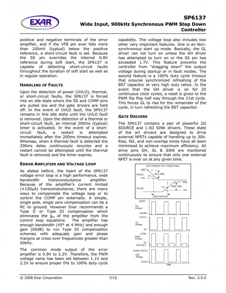 SP6137 datasheet page 7