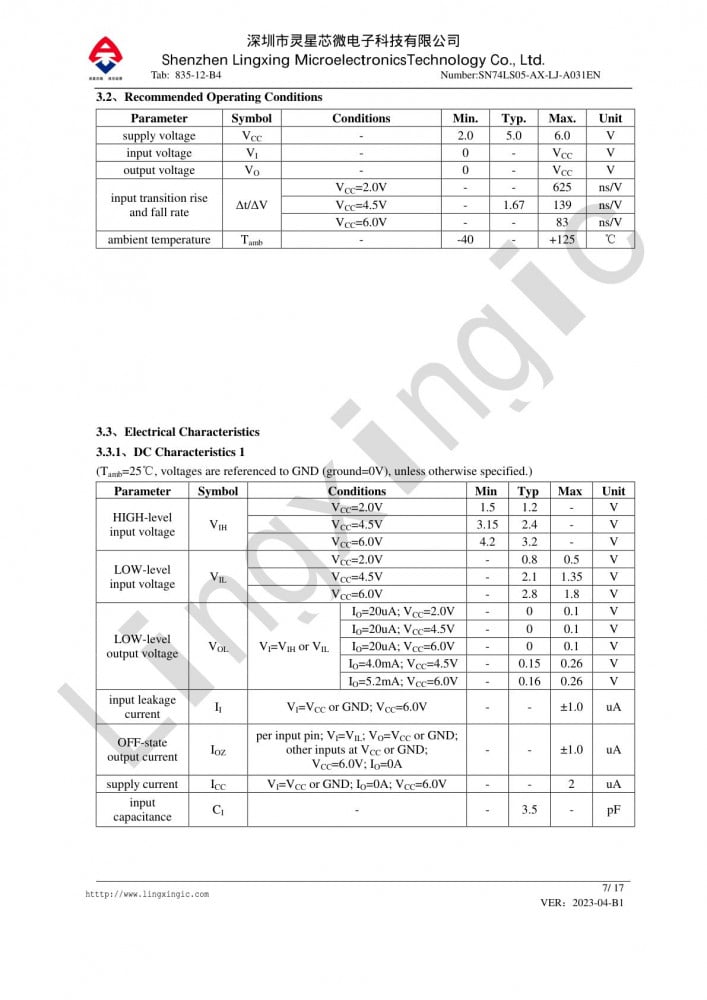 SN74LS05DR(LX) datasheet page 7