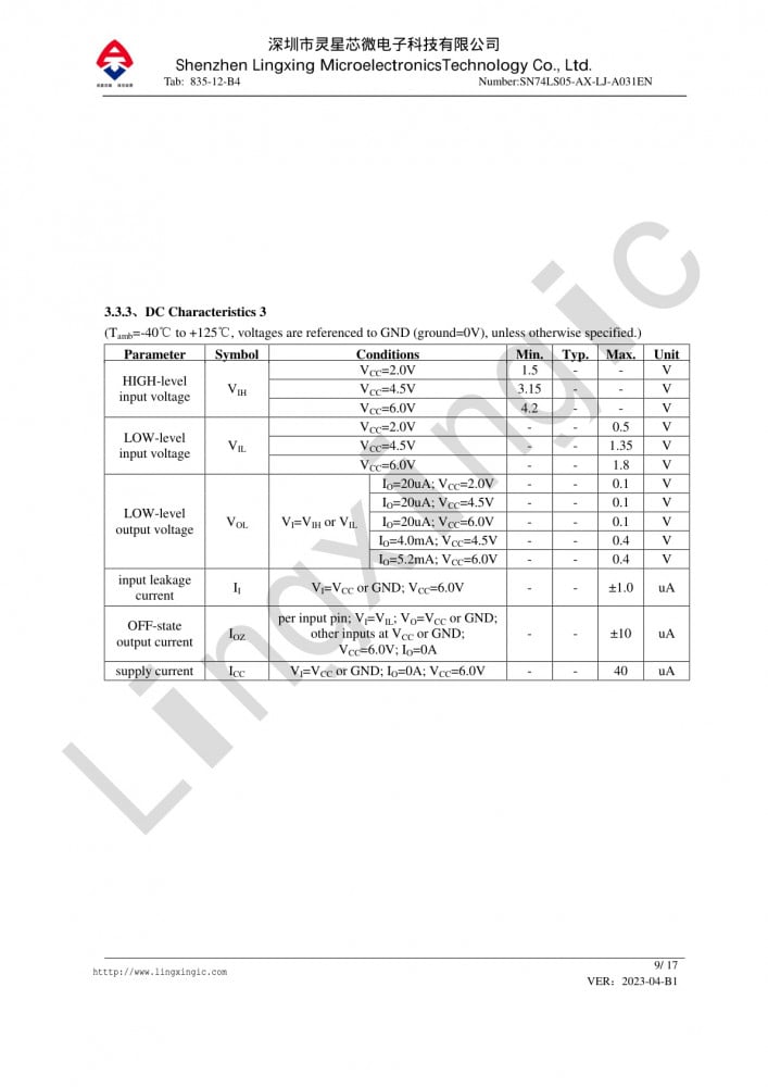 SN74LS05DR(LX) datasheet page 9