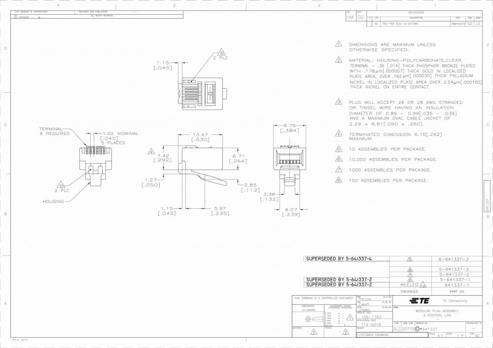 TE Connectivity 5-641337-3 technical drawing preview