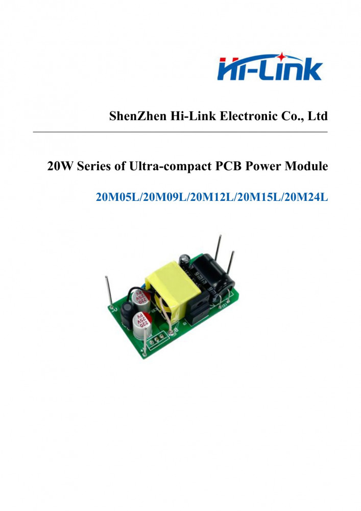 HLK-20M15L datasheet page 1
