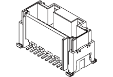 1.25mm Pitch Duo-Clasp Wire-to-Board PCB Receptacle, Dual Row, Vertical,  0.10µm Gold (Au) Plating, 40 Circuits for sale