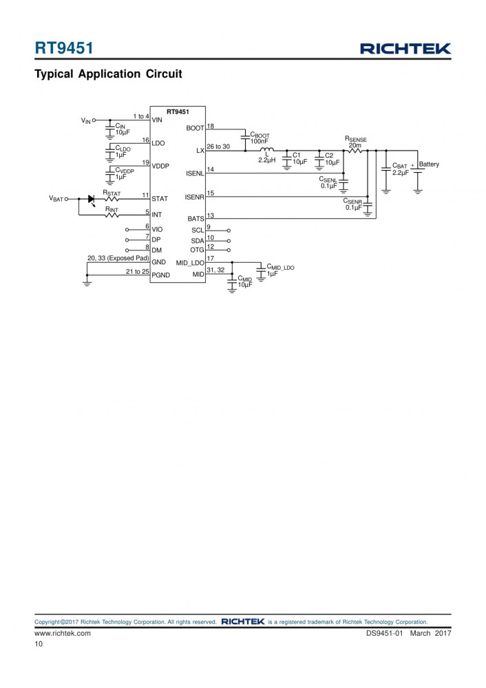 RT9451 datasheet page 10