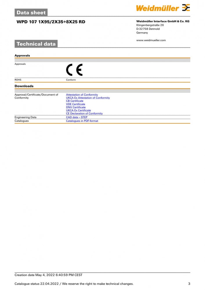 WEIDMULLER WPD 107 product document page 3