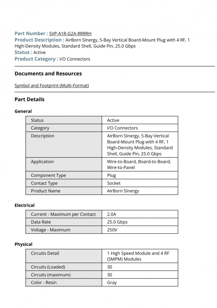 SVP-A1R-G2A-RRRRH technical document image 1