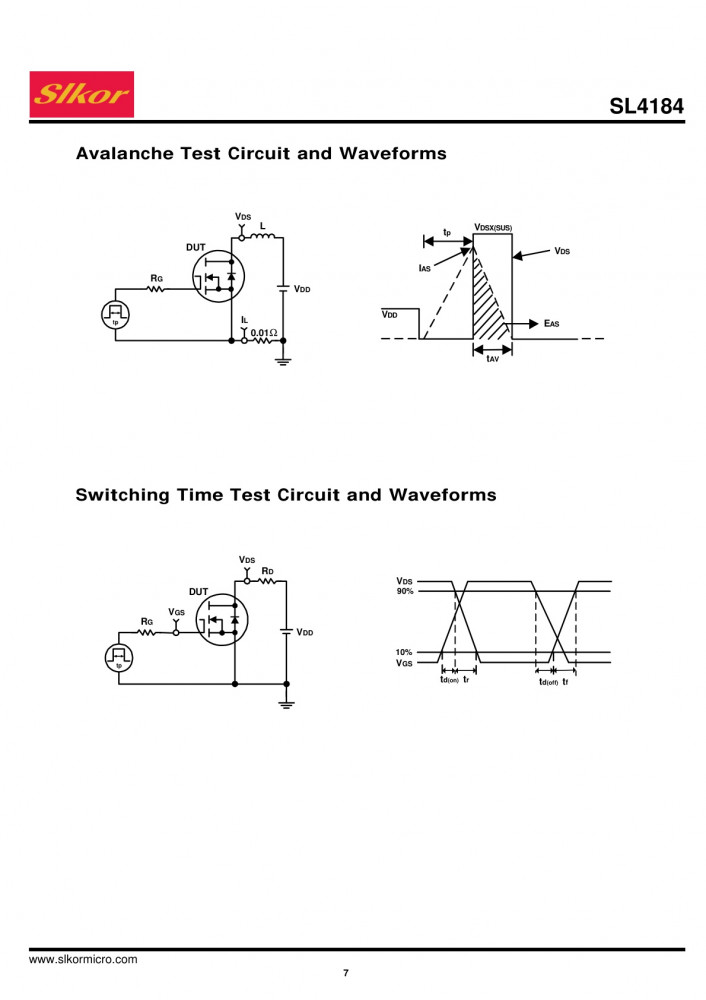 SL4184 datasheet page 7