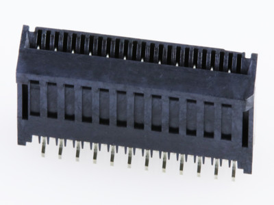 Easy-On FFC/FPC Connector, 0.50mm Pitch, Surface Mount, Vertical, Non-ZIF, Standard Footprint, Tin Bismuth Plating, Short Terminal Type, Black, 18 Circuits