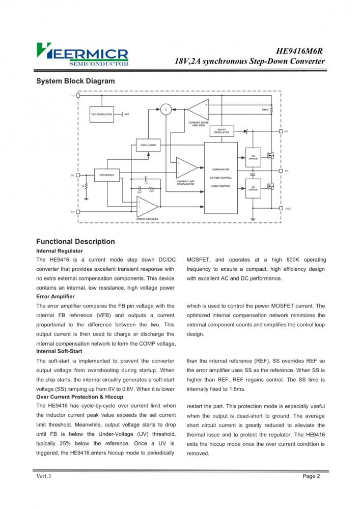 HE9416M6R datasheet page 3