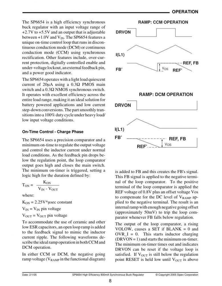 SP6654 technical document page 8