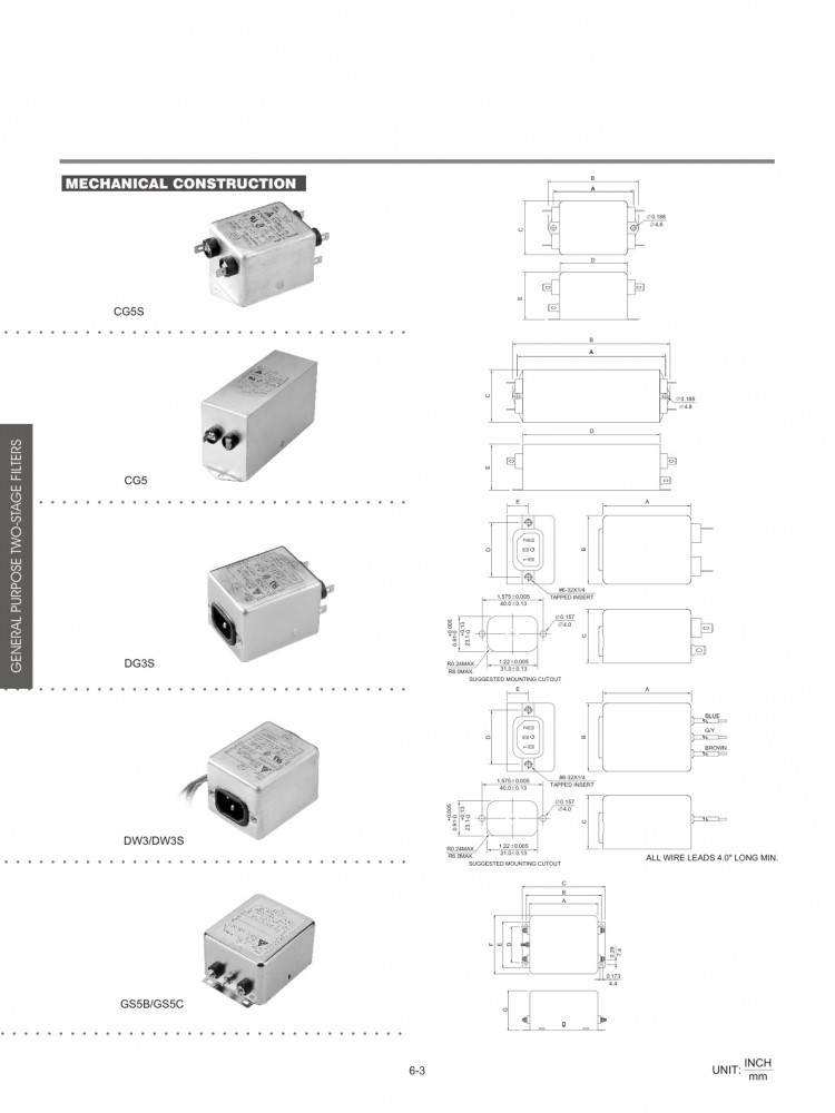 DELTA filter datasheet page 3