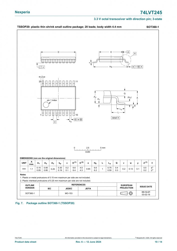 74LVT245D,118 datasheet page 10