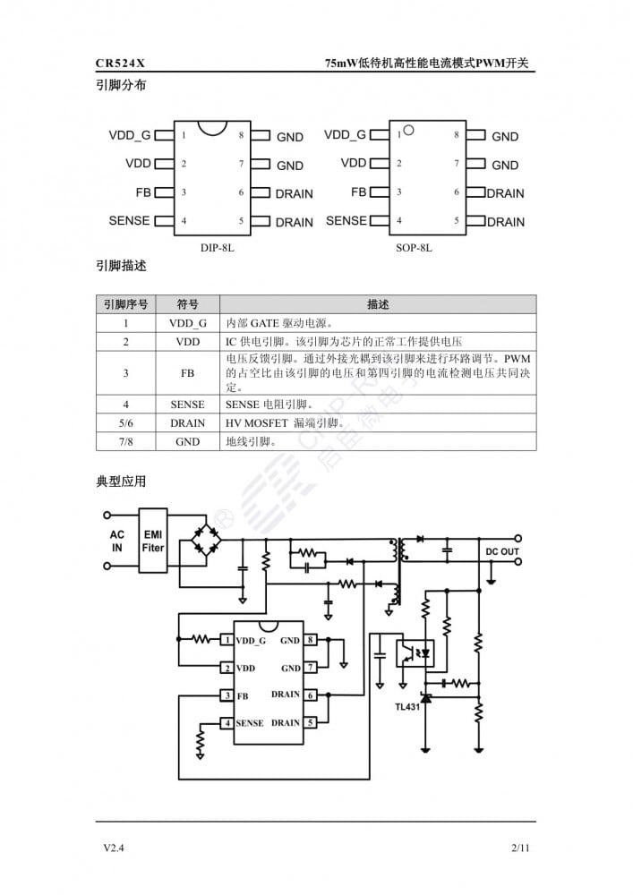 CR5241 datasheet page 2