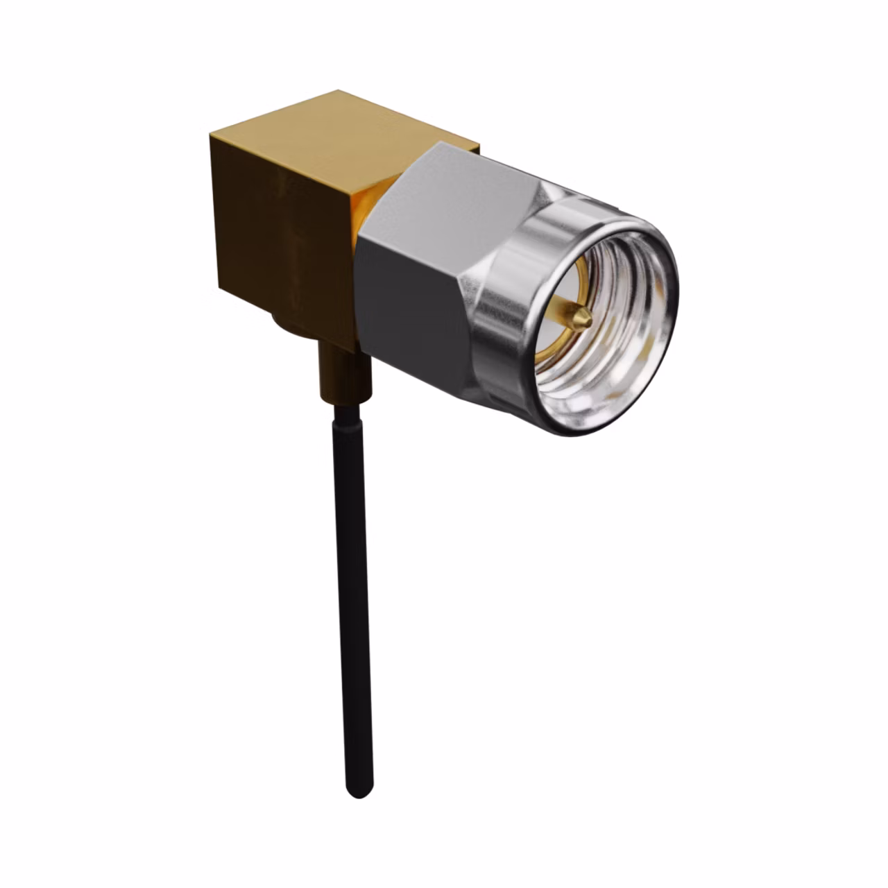 SMA Plug, Right-Angle, Solder, .047