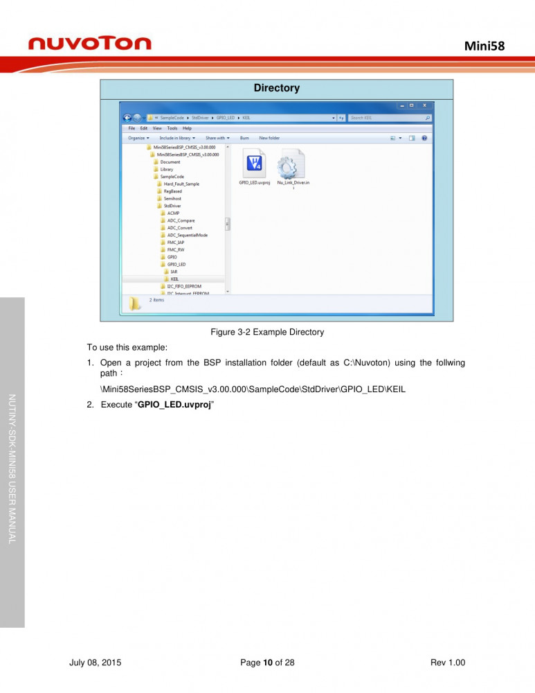 NuTiny-SDK-Mini58 manual page 10