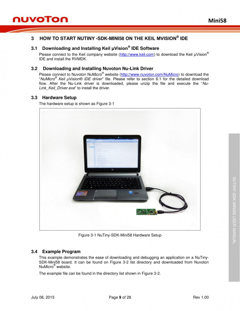 NuTiny-SDK-Mini58 manual page 9