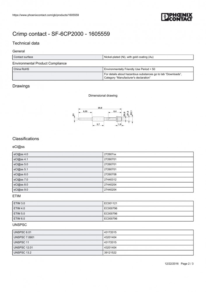 Phoenix Contact 1605559 product document page 2