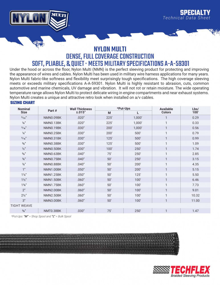 Nylon Multi product document, page 1