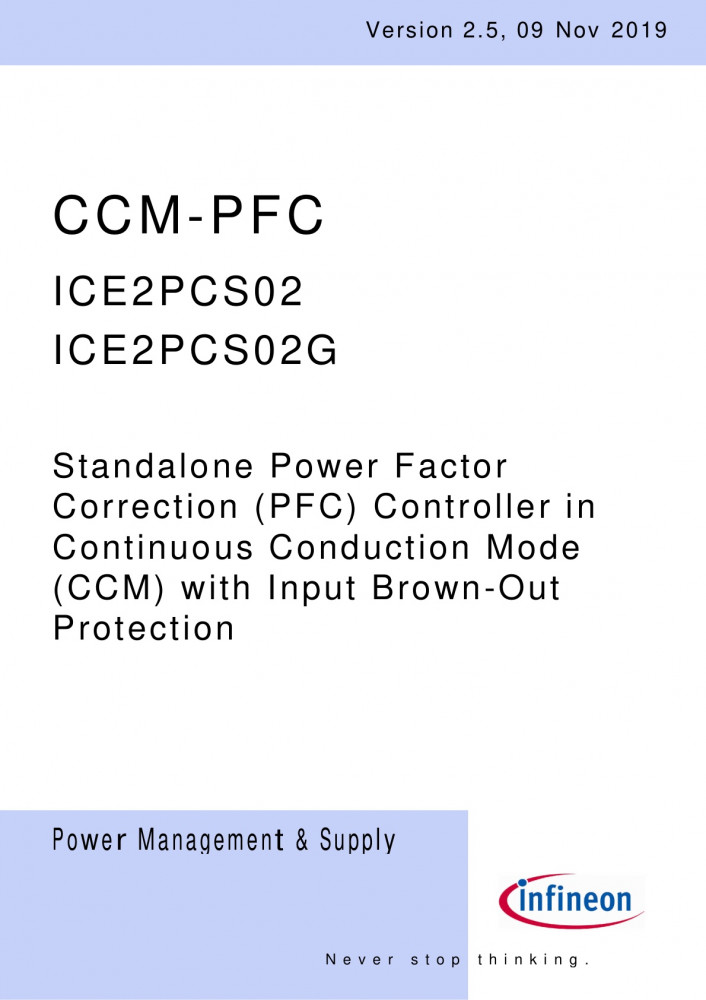 ICE2PCS02 datasheet page 1