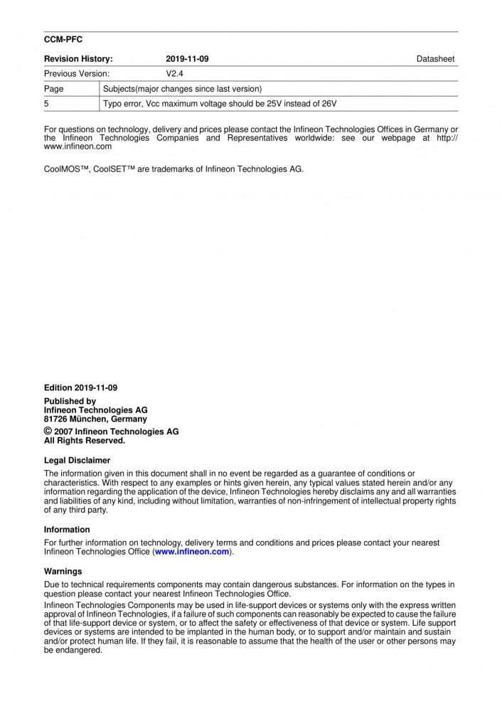 ICE2PCS02 datasheet page 2