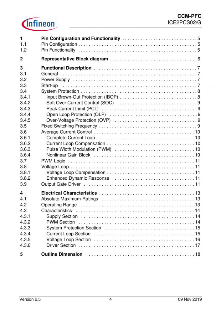 ICE2PCS02 datasheet page 4