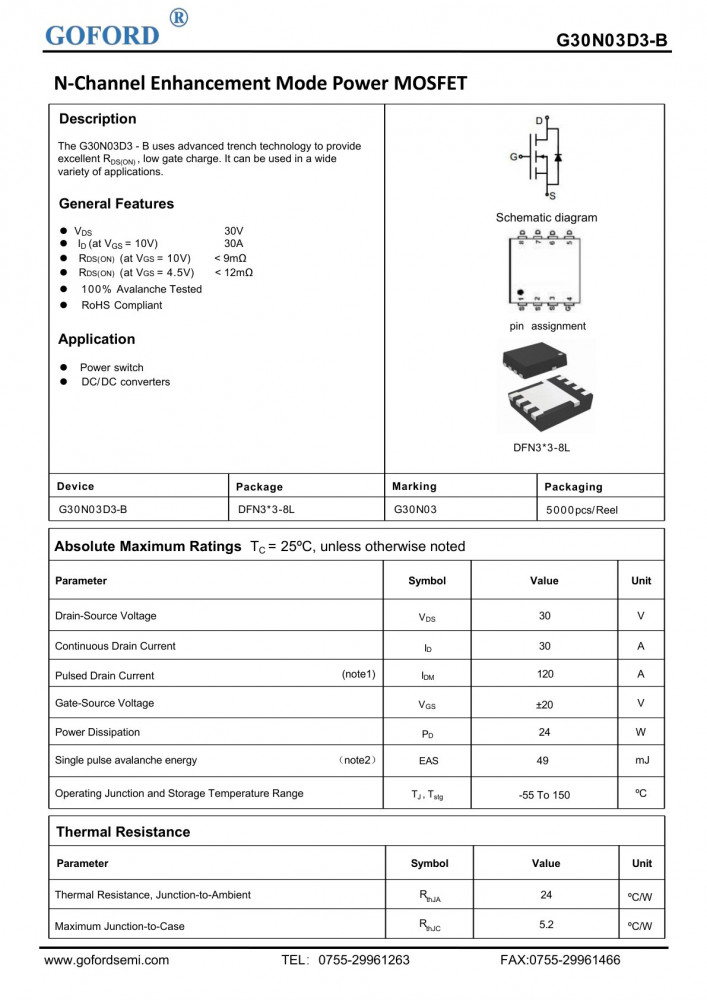 G30N03D3-B datasheet page 1