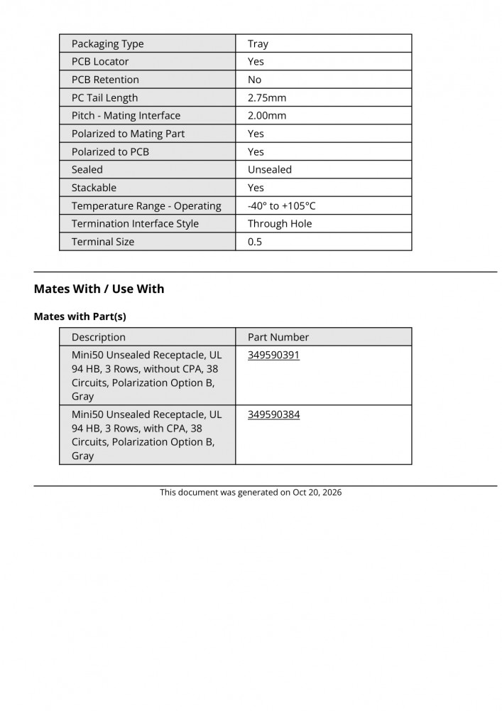 MOLEX 349610387 technical document image 3