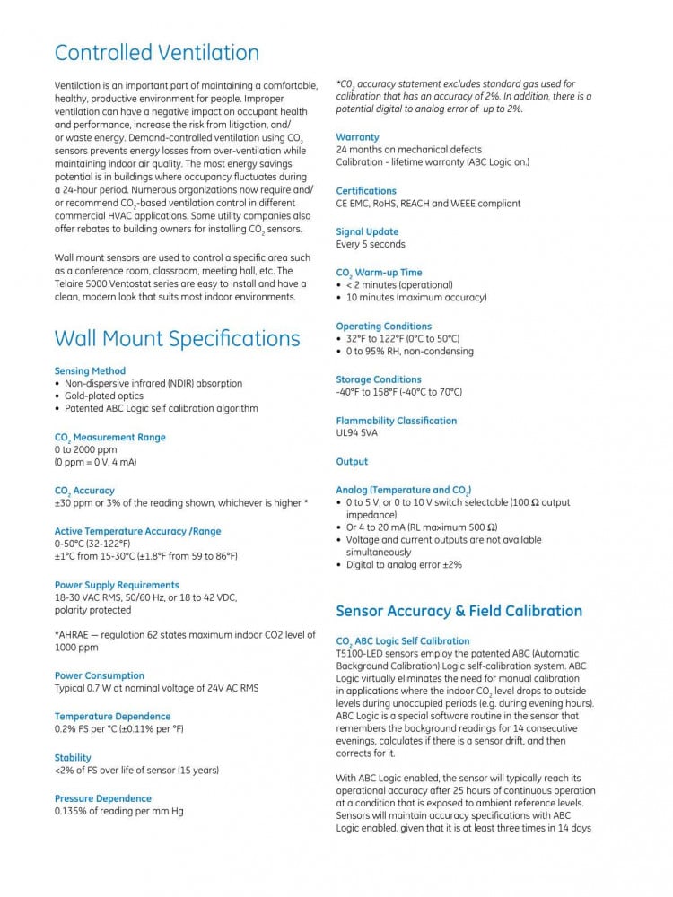 T5100-LED technical document page 2