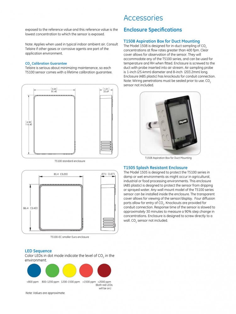 T5100-LED technical document page 3
